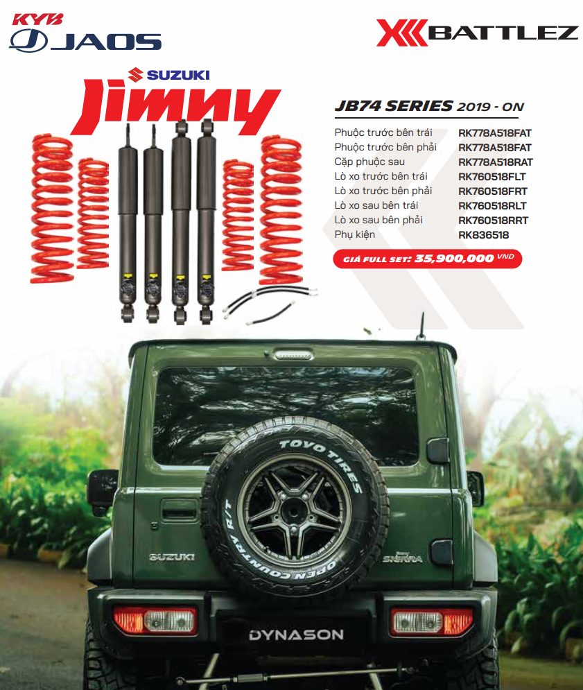 Phuộc KYB JAOS BATTLEZ Suzuki Jimny JB74: "Đánh Thức" Khả Năng Off-Road, Êm Ái Tuyệt Vời - Nâng ...